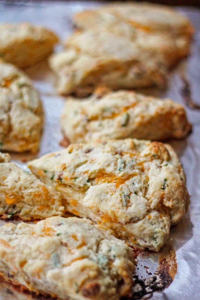 Cheddar Bacon Scones - Smile Sandwich