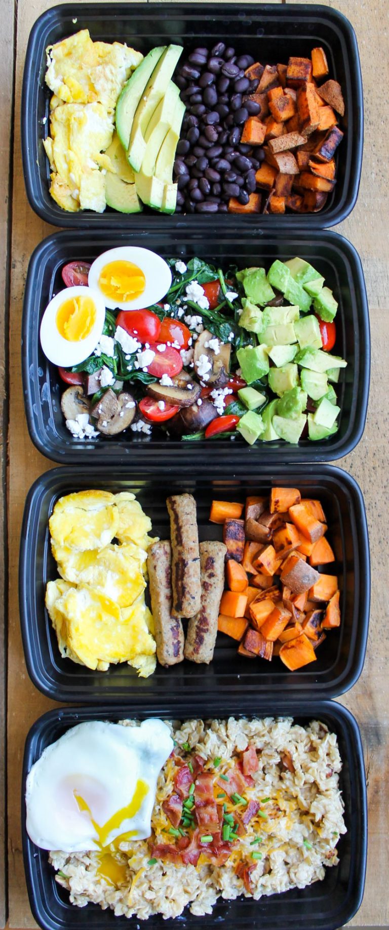 Make-Ahead Breakfast Meal Prep Bowls: 4 Ways - Smile Sandwich