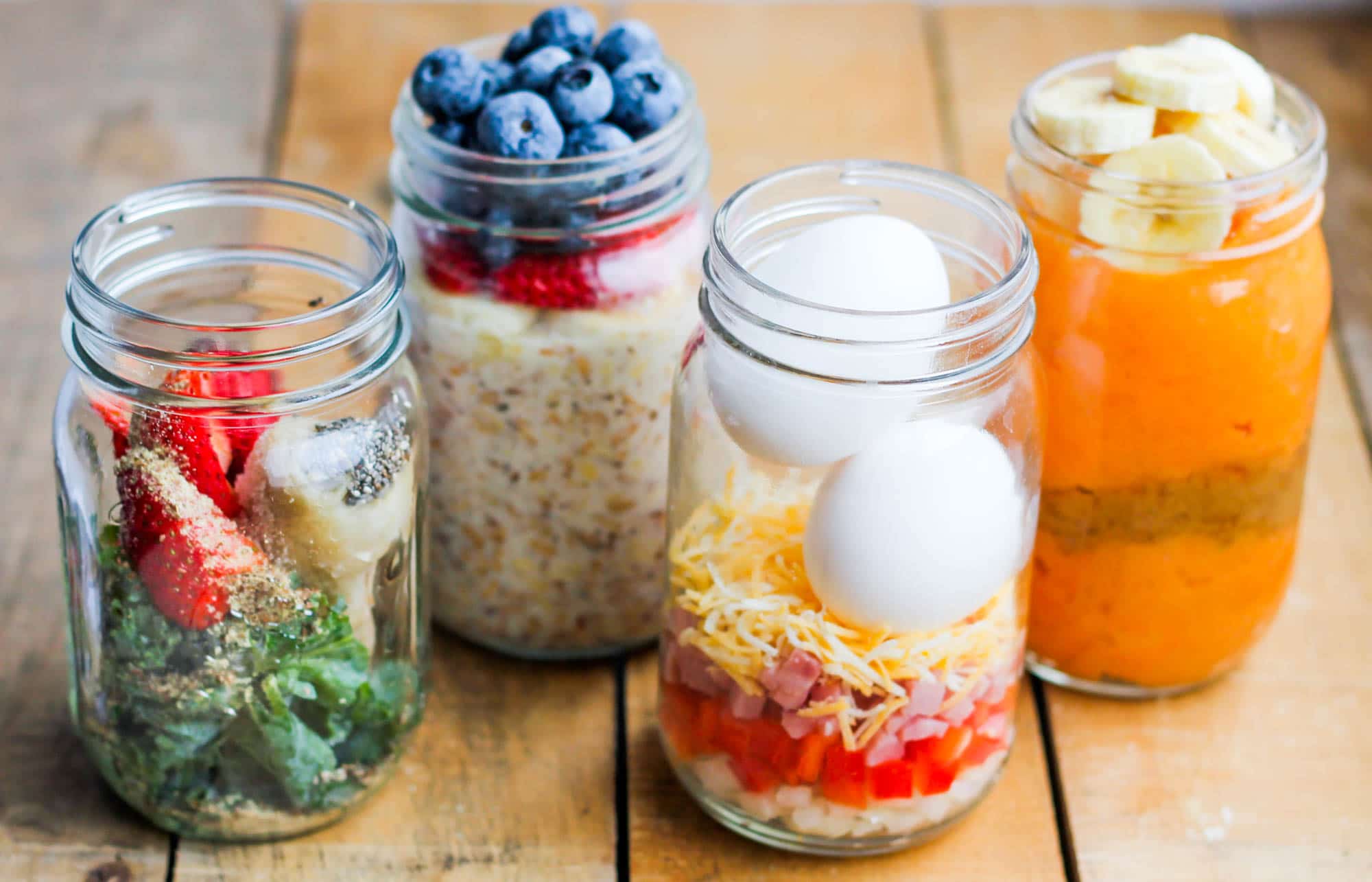 Make Ahead Healthy Breakfast Meal Prep Jars 4 Ways Smile Sandwich Make Ahead Healthy Breakfast Meal Prep Jars 4 Ways Smile Sandwich